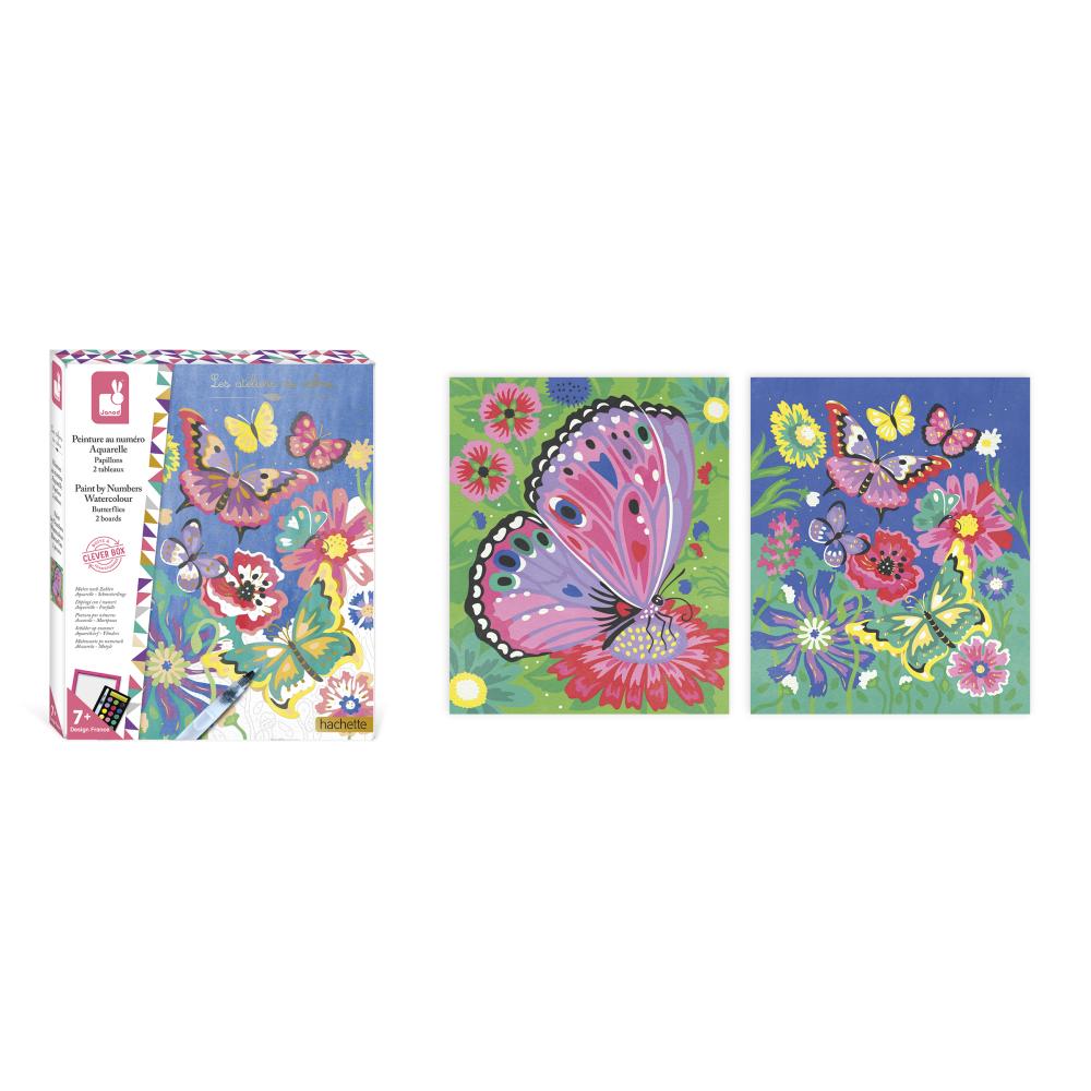 Kreatívna sada Maľovanie podľa čísel Motýle Janod Atelier Maxi od 7 ...